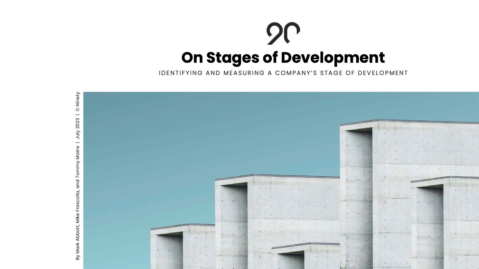 On Stages of Development